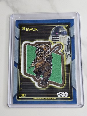 2020 Topps Star Wars Holocron Ewok & R2-D2 Creature Patch Card #d 10/50 ...