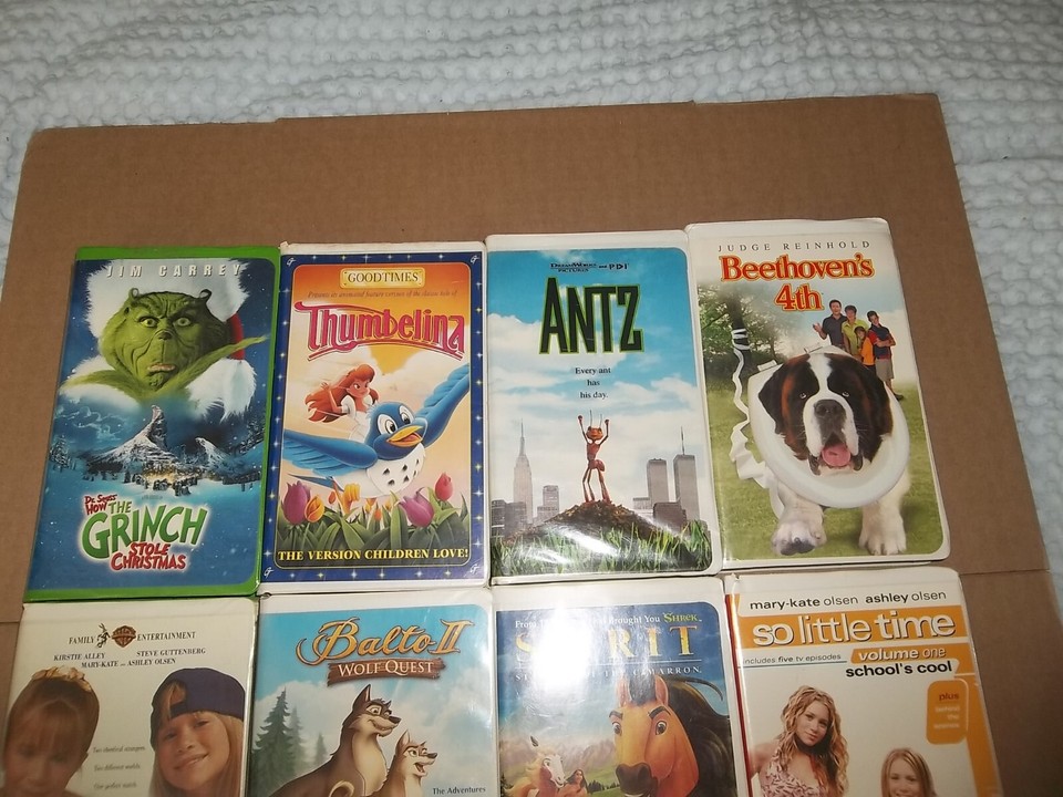 lot of 12 VHS tapes clamshell children kids lot | eBay