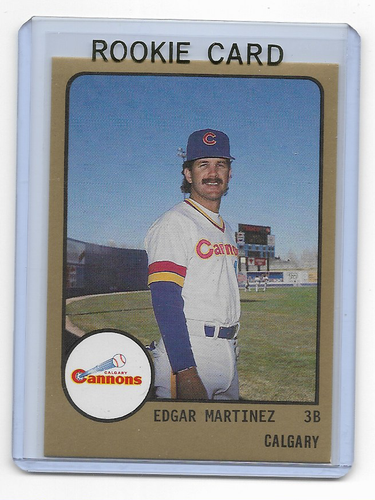 Edgar Martinez 1988 88 PROCARDS Calgary Cannons Rookie Card Hall of ...
