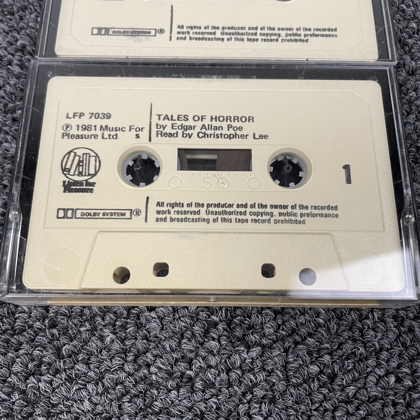 Tales of Horror by Edgar Poe (Audio Cassette, Abridged edition) for ...