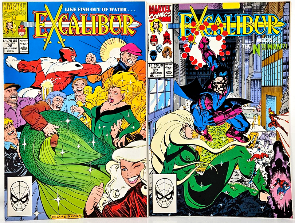 Run of 29 Marvel Comics Excalibur #11 thru 39 Dr. Doom Iron Man X-Men ...