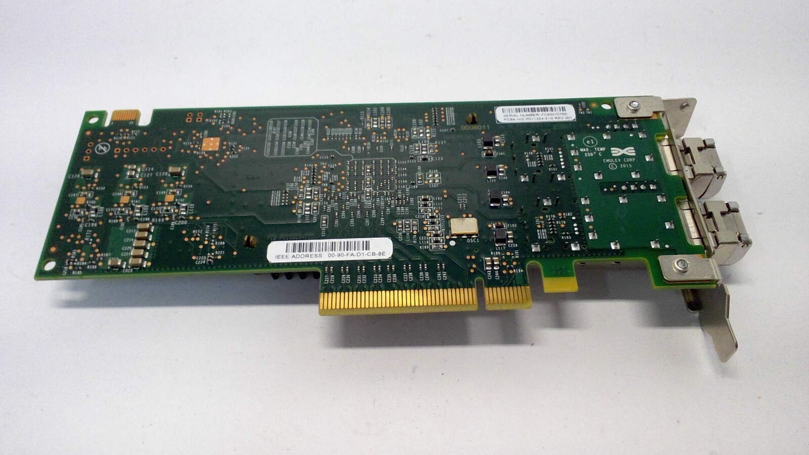 EMULEX LPE32002-M2 32gb Dual Port Pcie 3.0 Fibre Channel Host BusAdapte ...