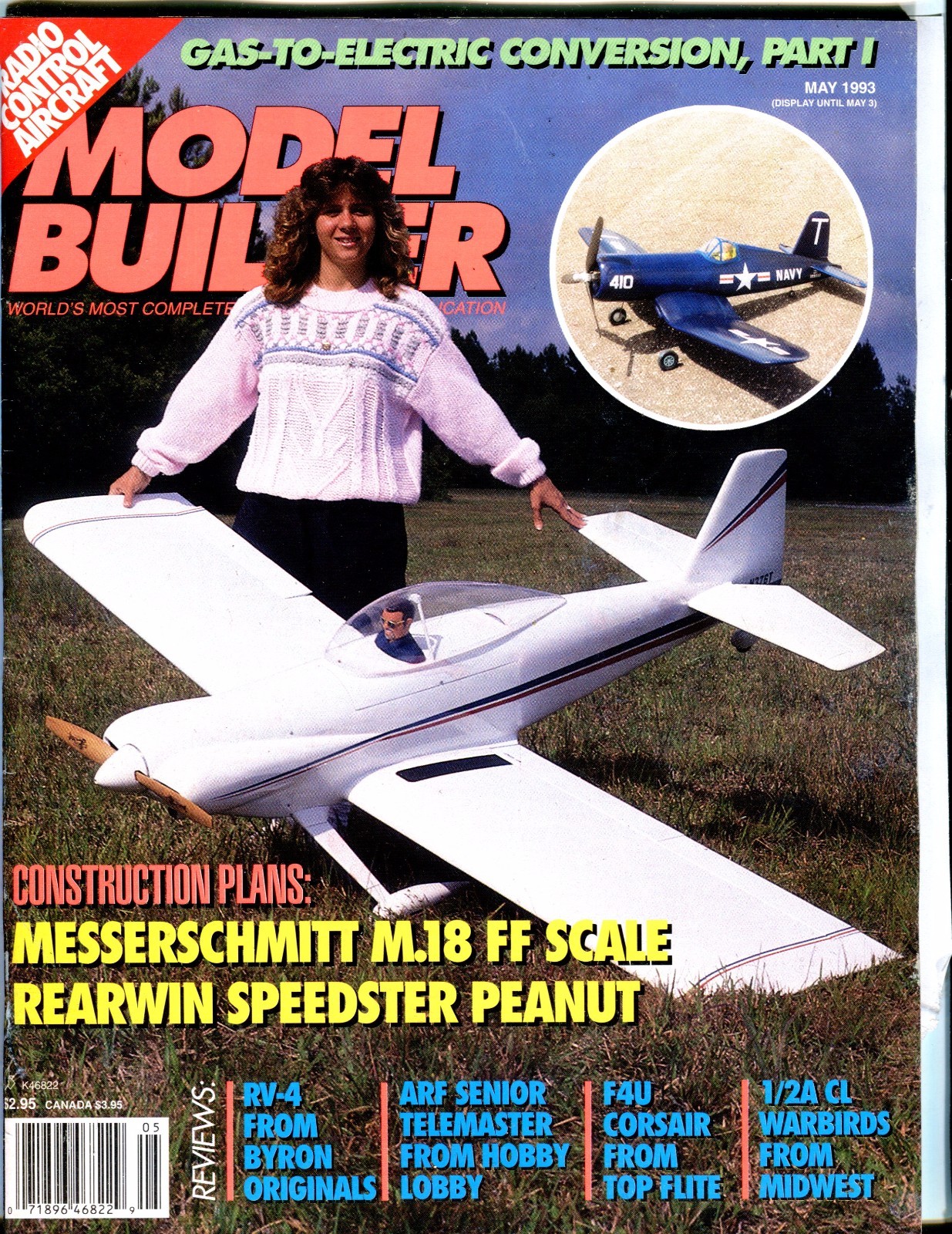 Model Builder Magazine May 1993 Rearwin Peanut EX 041017nonjhe | eBay