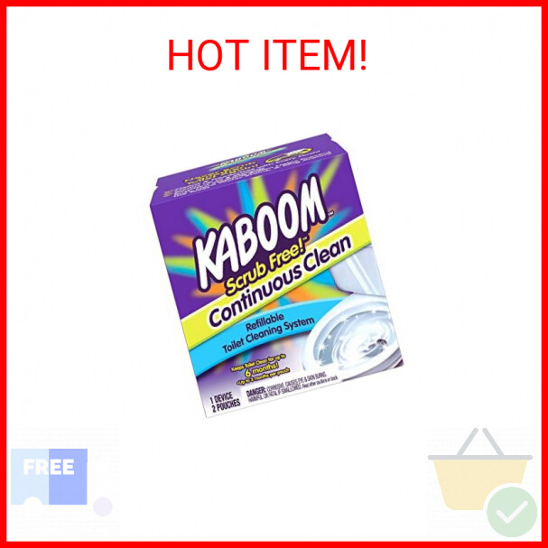 Kaboom Scrub Free! Toilet Bowl Cleaner System with 2 Refills | eBay