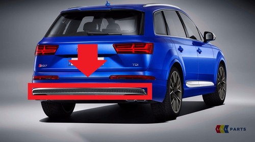 NEW GENUINE AUDI Q7 16-17 REAR S LINE BUMPER DIFFUSER INSERT TRIM ...