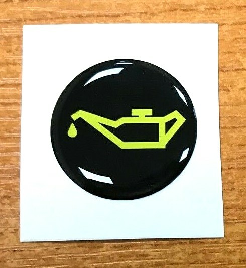 Oil Dip Stick Sticker 46mm GLOSS DOMED GEL - Other sizes & colours ...