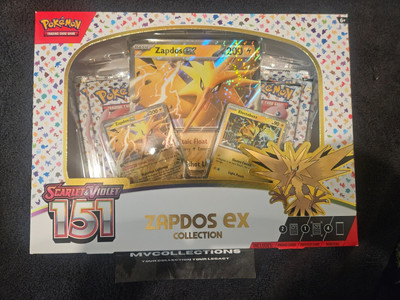 Pokemon 151 Zapdos EX Collection Factory Sealed | eBay