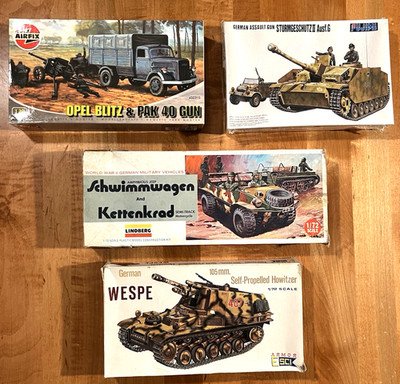 1/72 Scale German WWII Tanks & more Model Kits LOT A 4x CHEAP SHIP NIB ...