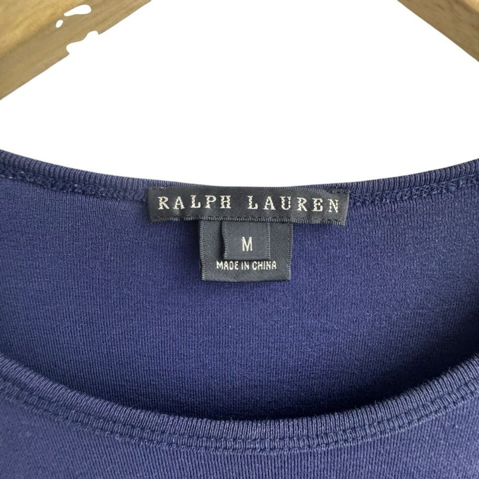 Ralph Lauren Black Label Medium Women’s Yellow Pony Navy Slim fit Short ...