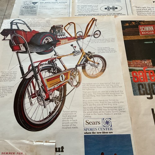 Lot 22 Vintage Bicycle Magazine Print Ads 1920-70s Roadmaster Schindler ...