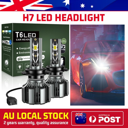 2x H7 LED Headlight Bulbs 6000K High Beam Globes For Citroën C3 2006 ...