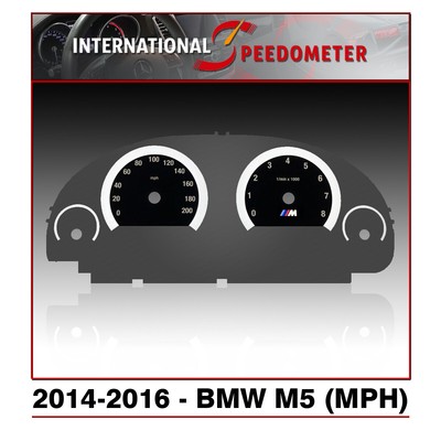 Speedometer Faceplate Fits a 2014 to 2016 BMW M5 with F10 Body Type ...