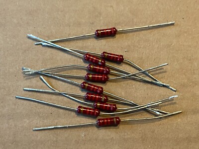 10 NOS Piher 2.2k ohm 5% 1/2 watt 1/2W Carbon Film Resistors Long Leads ...