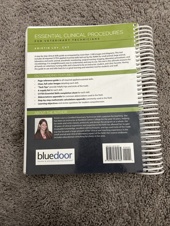 Essential Clinical Procedures for Veterinary Technicians | eBay