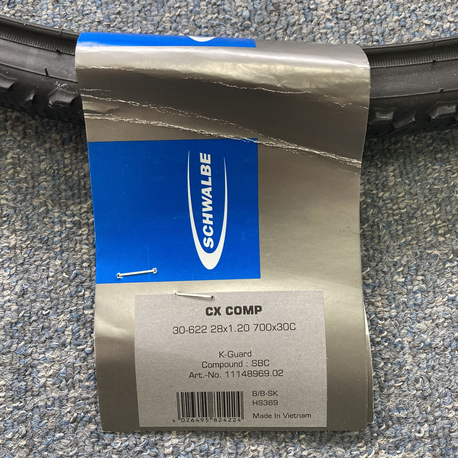 1x Schwalbe CX Comp 700 X 30c Wired Cyclocross Bike Bicycle Semi Slick ...