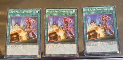 Yu-Gi-Oh! Left Arm Offering x3 (Super Rare!)- MIL1-EN015 - 1st Edition ...