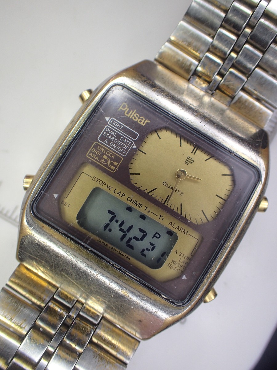 Vintage Seiko Pulsar Seiko Alba Digi-Ani Watch Y651 / Vintage Seiko ana ...