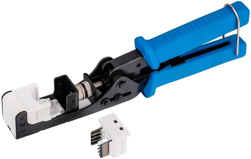 45° Angled Keystone Speed Termination Tool for Cat5E/Cat6 Jacks – One ...