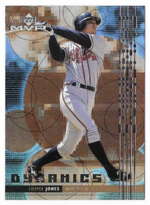 CHIPPER JONES 1999 Upper Deck MVP Baseball Dynamics # D7 Atlanta Braves ...
