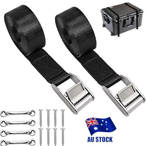 Marine Stainless Steel Battery Tie Down Straps Kit Fastener Kit for RV ...