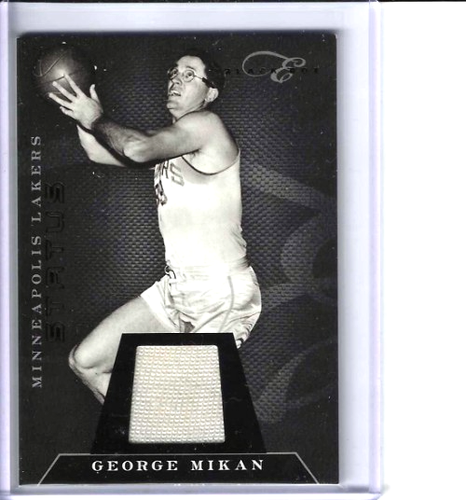 GEORGE MIKAN 2011-12 Panini Status Game Worn Jersey Card #118 #/49 🏀 ...
