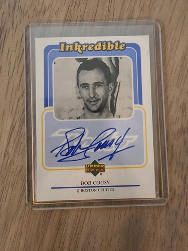 Bob Cousy 1999 Upper Deck Inkredible Autograph Auto Boston Celtics | eBay
