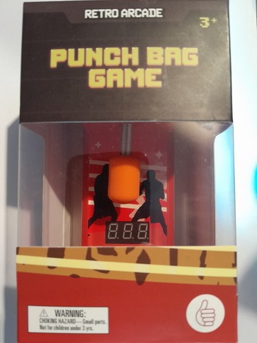 Retro Mini Punch Bag Finger Boxing Novelty Arcade Game Toy Tabletop ...
