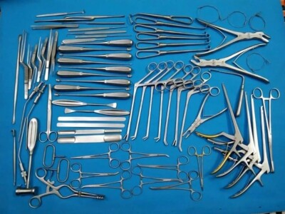 78 Pcs Set Basic Craniotomy & Laminectomy Surgical Orthopedic Spinal ...