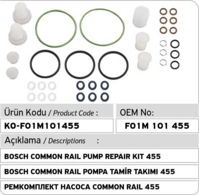 Bosch Common Rail CP1 CP1K/S Diesel High Pressure Pump Repair Kit ...