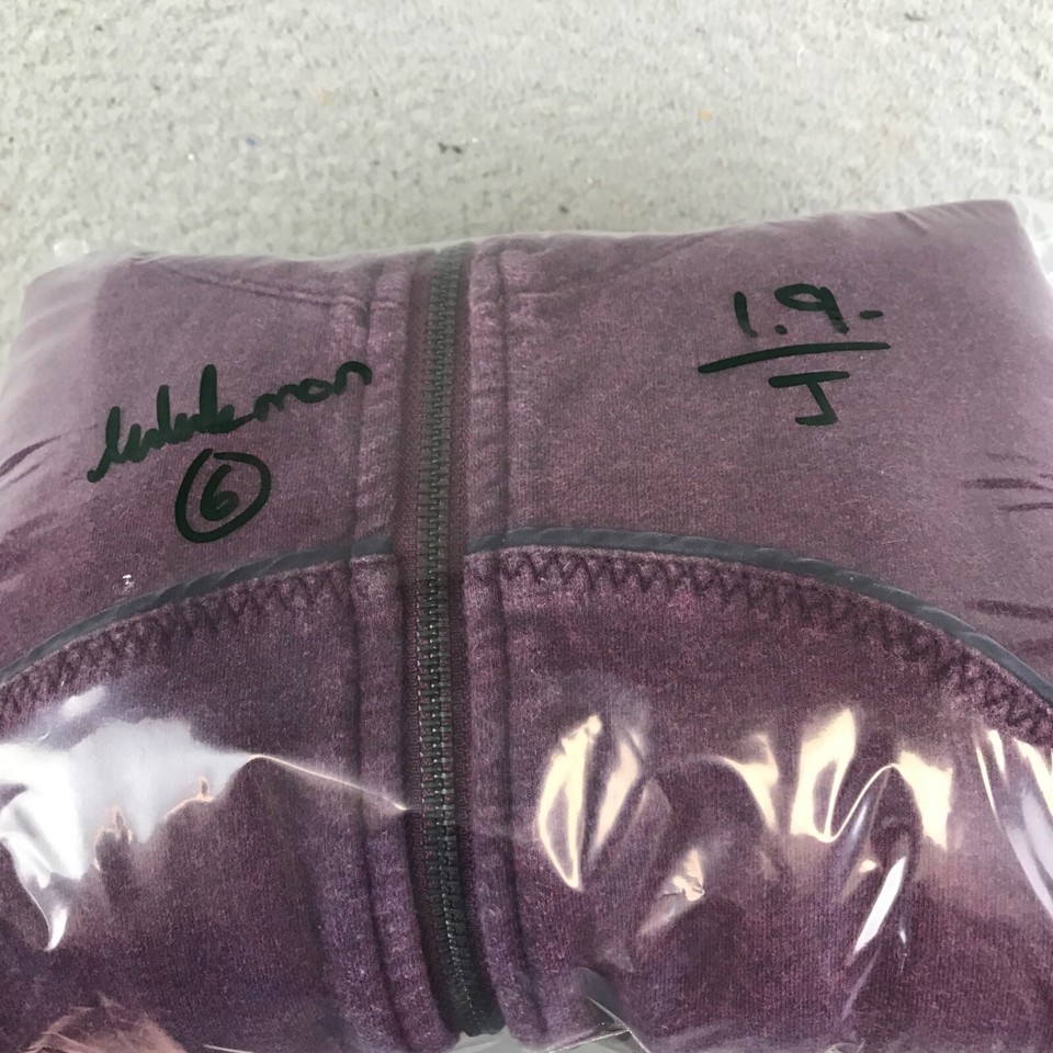 Lululemon Fleece Scuba Purple Stripe Full Zip Hoodie Jacket Sz 6 | eBay