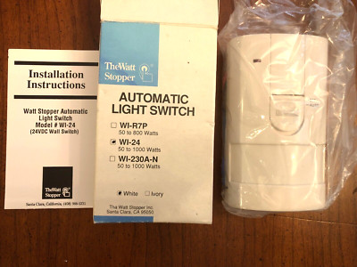 Watt Stopper Automatic Wall Light Switch WI-24 | eBay