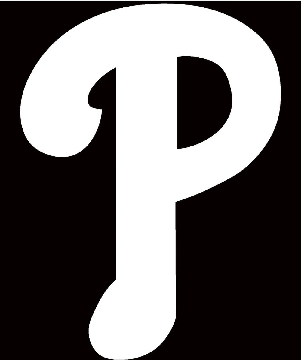 Phillies P Logo White