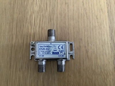 Technetix ESX-02 2-Way Splitter 5-1218Mhz - | Grelly UK