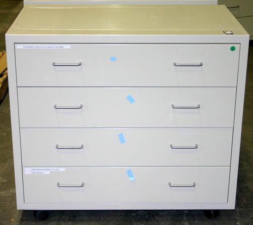 LF SYSTEMS LABORATORY CABINETS, CASEWORK 18 FEET WITH WHEELS, PRICE IS ...