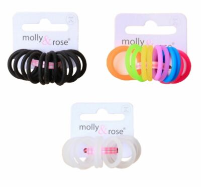 36 x Tiny Baby Small Girls Mini Silicone Non Slip Snag Free Hair ...