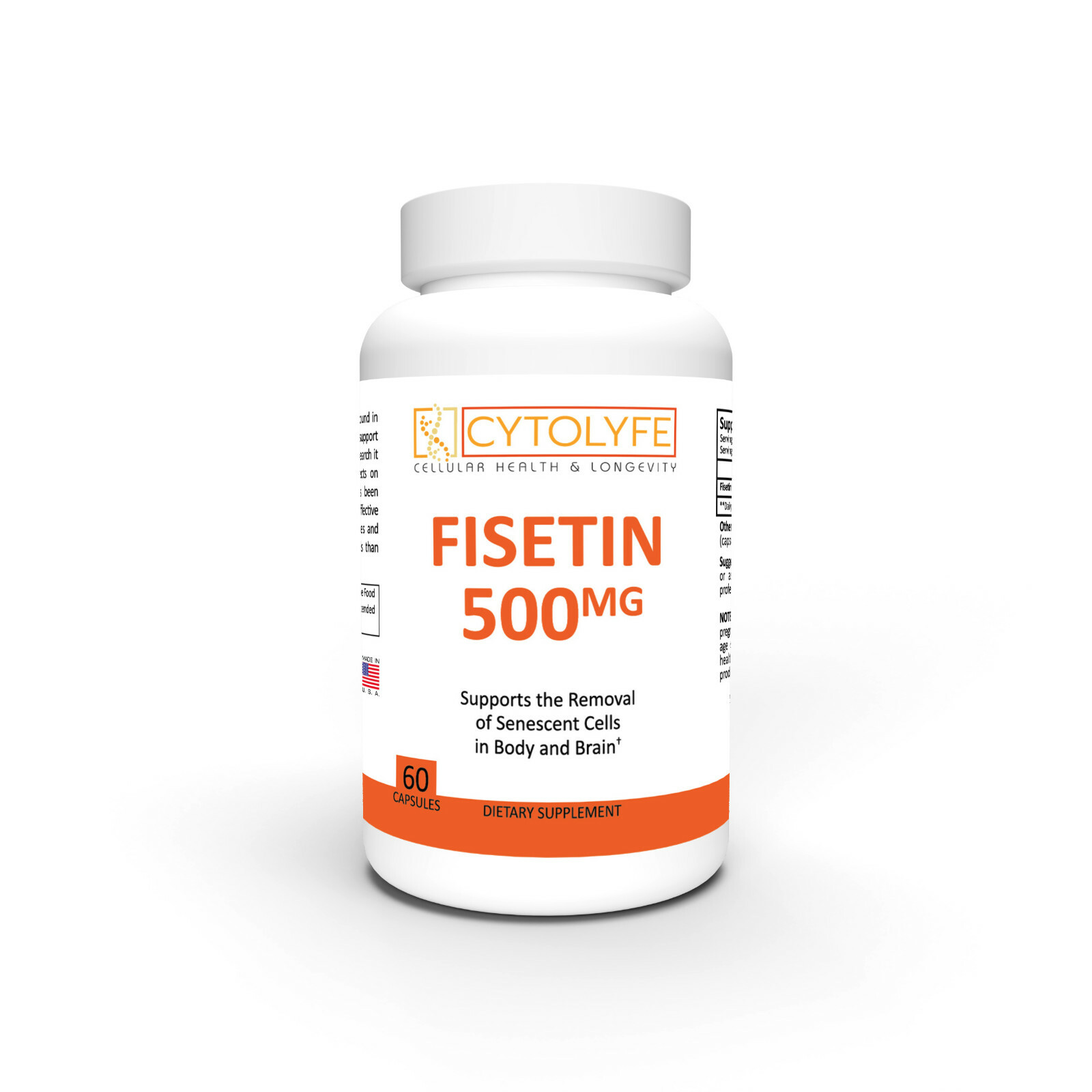 FISETIN 500mg | 500mg Fisetin Per Capsule 60 Capsules Therapeutic Dose ...