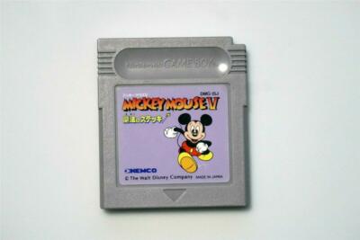 Game Boy Mickey Mouse V 5 Japan GameBoy GB game US Seller | eBay