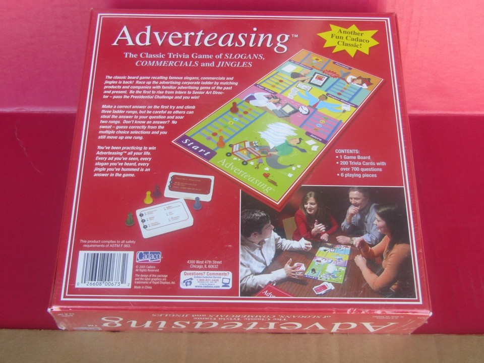 BOARD GAME ADVERTEASING By Cadaco 2005 (NEW SEALED) 026608006732 | eBay