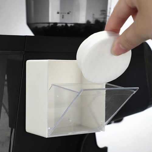 Wall Rack Coffee Filter Paper Holder Dispenser Shelf Coffee Paper ...