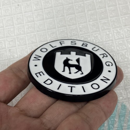 Black White Metal Wolfsburg Edition Car Trunk Fender Emblem Badge Decal ...