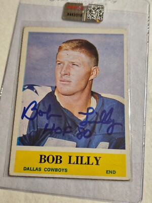 1964 Philadelphia - #48 Bob Lilly Dallas Cowboys Auto Tristar ...