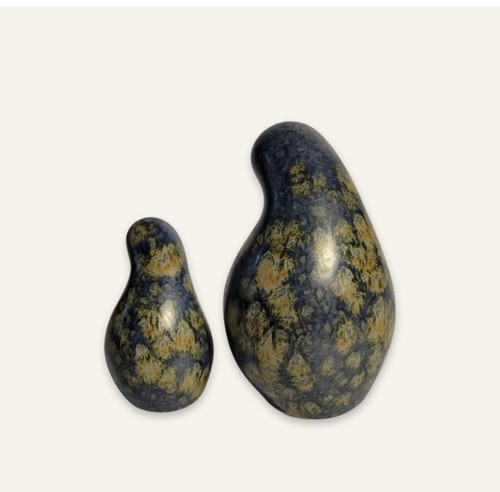 1990s Pair of Eva Zeisel Abstract Form Earthenware Salt and Pepper ...