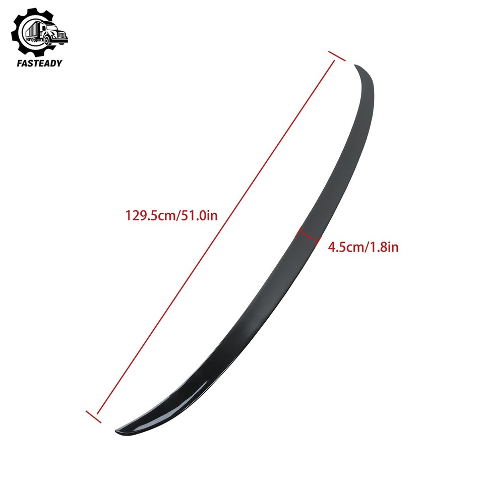 FOR AUDI A6 S6 C8 SALOON 2018+ GLOSS BLACK REAR S4 STYLE BOOT LIP SPOILER WING | eBay UK