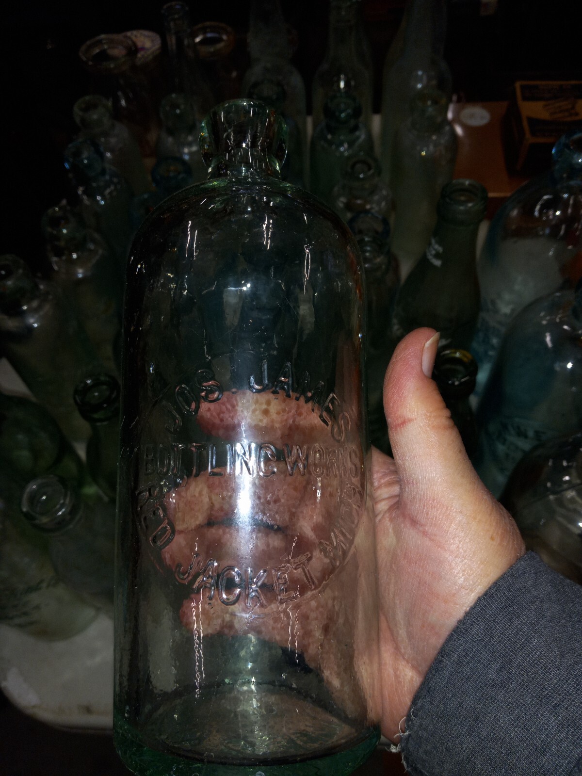 Antique Vintage Jos James Red Jacket MI Calumet Hutch Hutcheson Quart ...