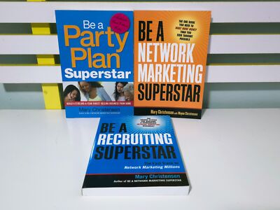 Lot of 3x Mary Christensen Be a Superstar Series Books! Party Planning ...