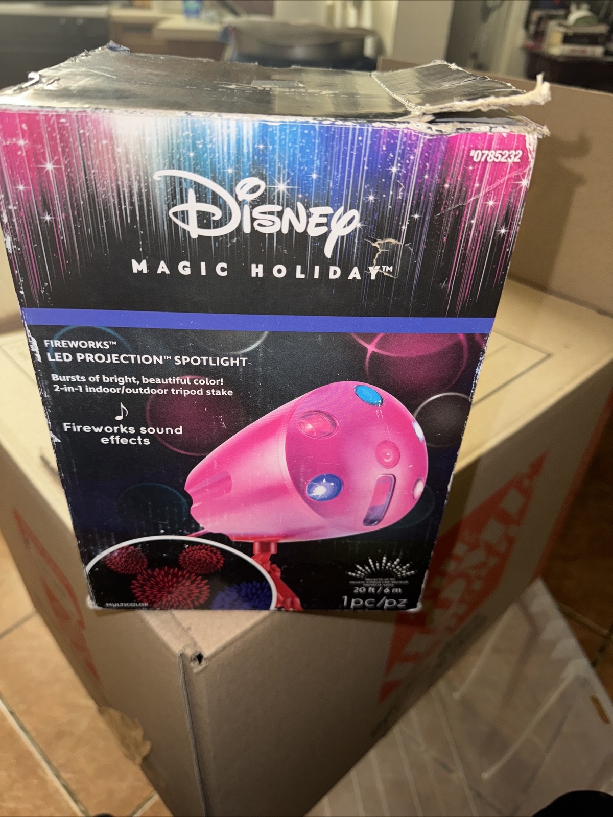 Disney Magic Holiday LED Fireworks Projection Spotlight Sound Effects ...