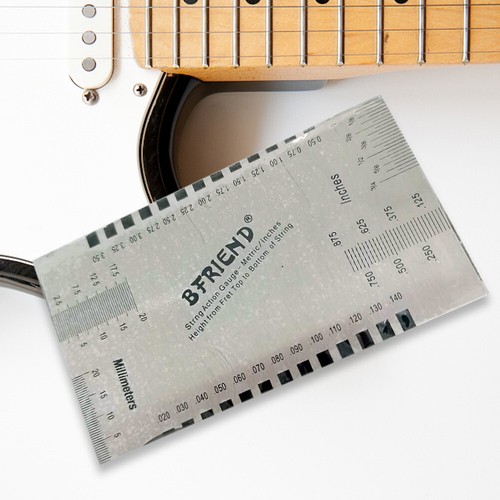 Stainless Steel Guitar Parts Ruler Portable Gauge Ruler for Musical ...