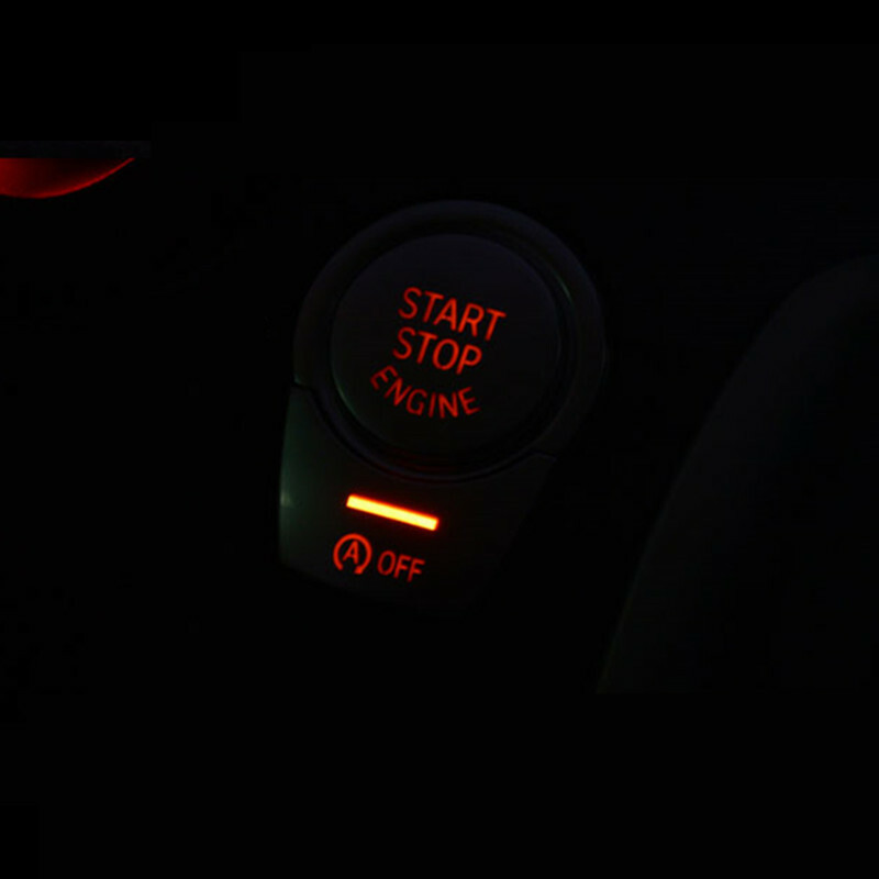 Black Interior Engine Auto Start Stop Button Cover Fits 11-16 F10 535i ...