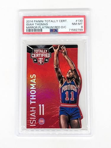 2014-15 Totally Certified Mirror Plat. Red D/C #130 Isiah Thomas /135 ...