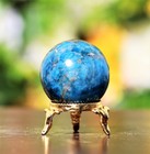 Mini 40MM Natural Blue Apatite Chakra Healing Power Metaphysical Sphere ...